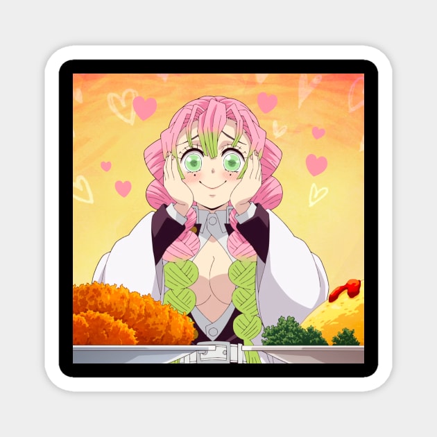 Kanroji Matsuri Kimetsu No Yaiba Demon Slayer Magnet Teepublic