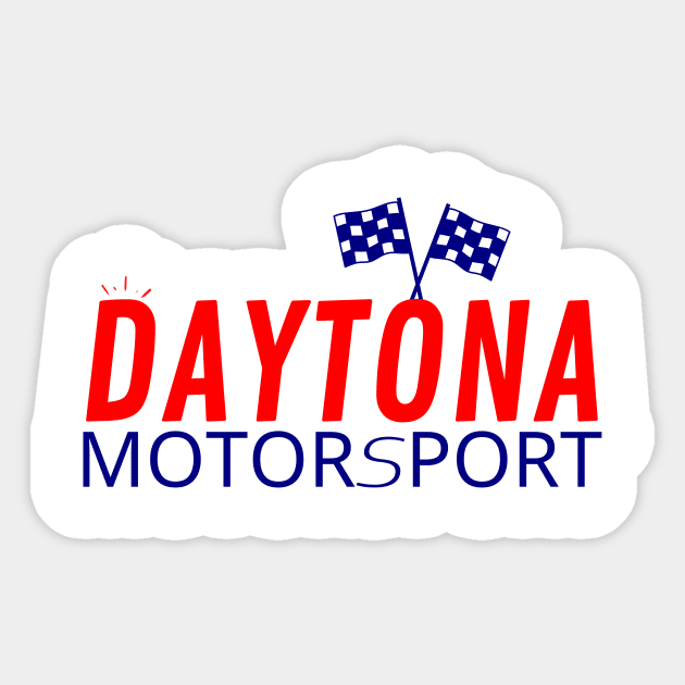 Daytona motorsport simple - Daytona - Sticker | TeePublic