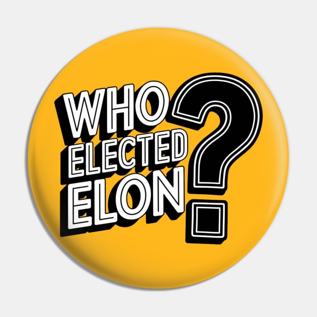 who elected elon musk anti-trump - F Elon And The Felon - Pin | TeePublic