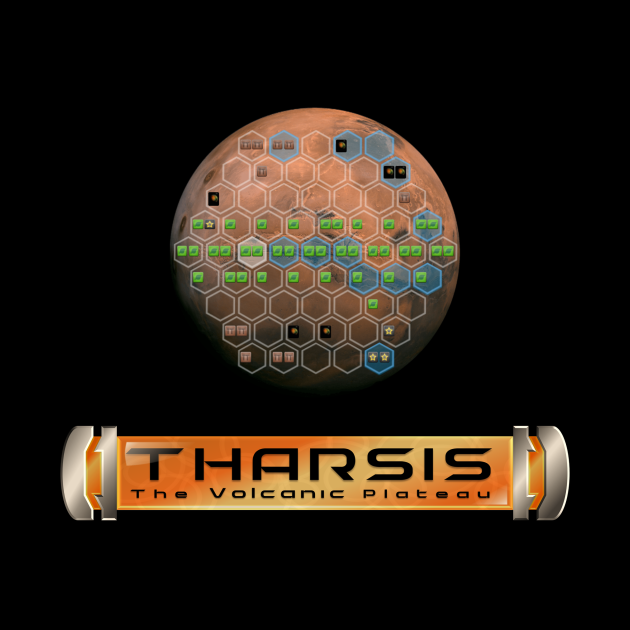 Terraforming Mars: Tharsis Map - Terraforming Mars - Pin | TeePublic