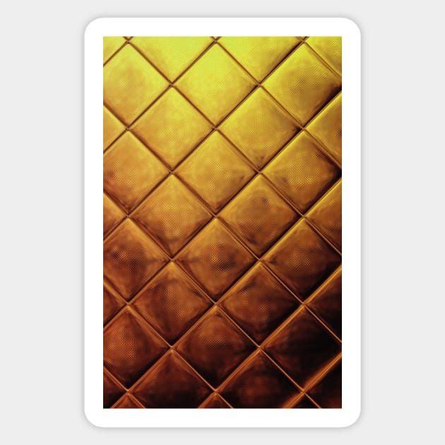 Gold square - Gold - Sticker | TeePublic