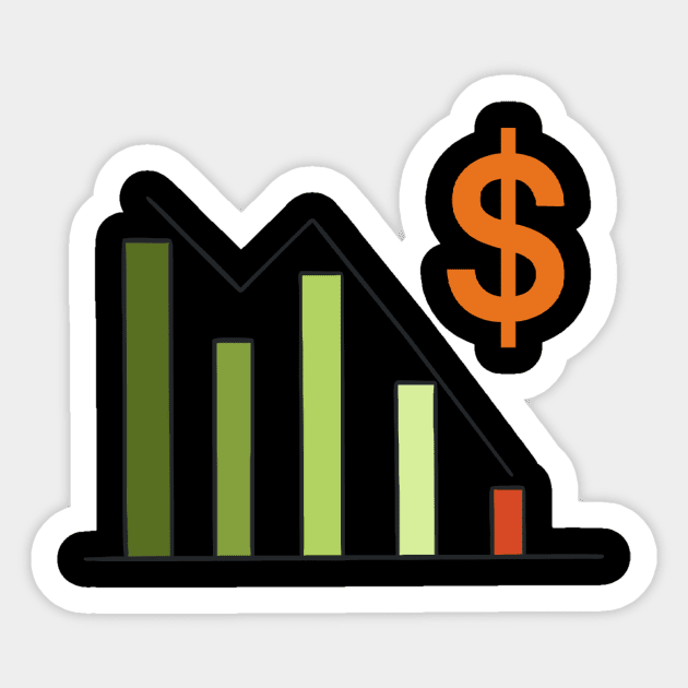 Stock Chart Investing Stock Market - Stock - Sticker | TeePublic