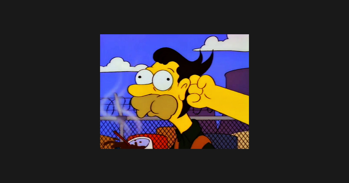 Punch Lenny - Simpsons - T-Shirt | TeePublic