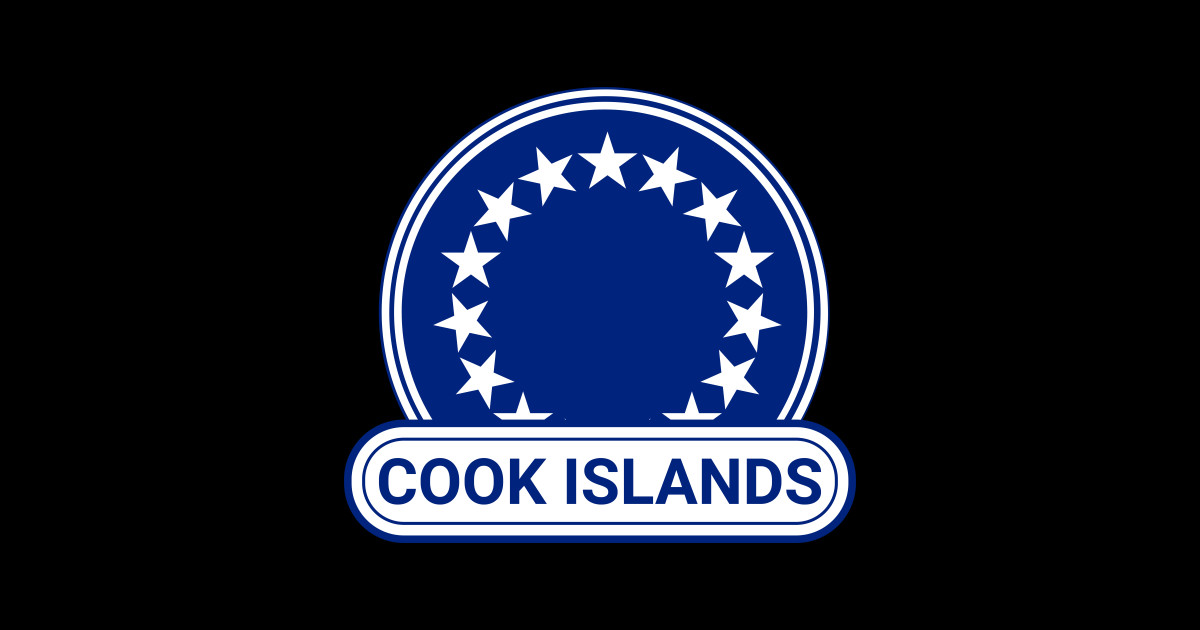 Cook Islands Country Badge - Cook Islands Flag - Cook Islands - Sticker ...