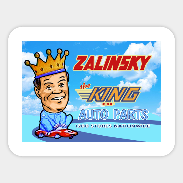 Zalinsky Auto Parts - Tommy Boy - Sticker | TeePublic