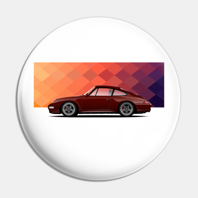 Aircooled - Porsche 911 - Pin | TeePublic
