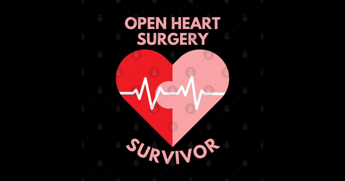 Open Heart Surgery Survivor Open Heart Surgery Sticker Teepublic