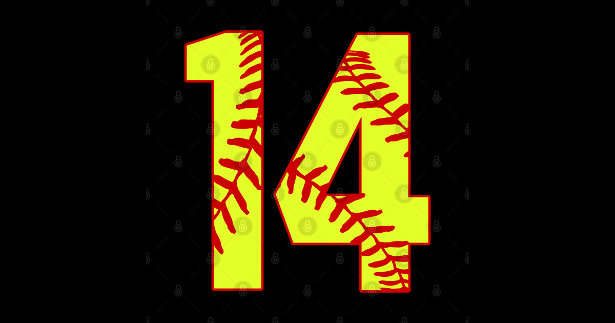 Fastpitch Softball Number 14 #14 Softball Shirt Jersey Uniform Favorite ...
