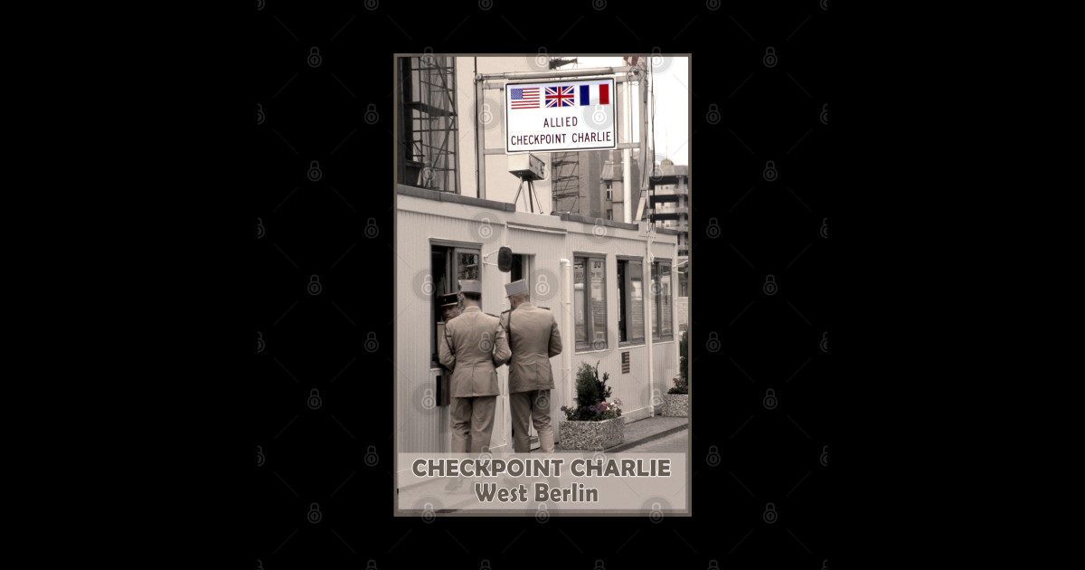 Checkpoint Charlie, Berlin - Checkpoint Charlie - Sticker | TeePublic