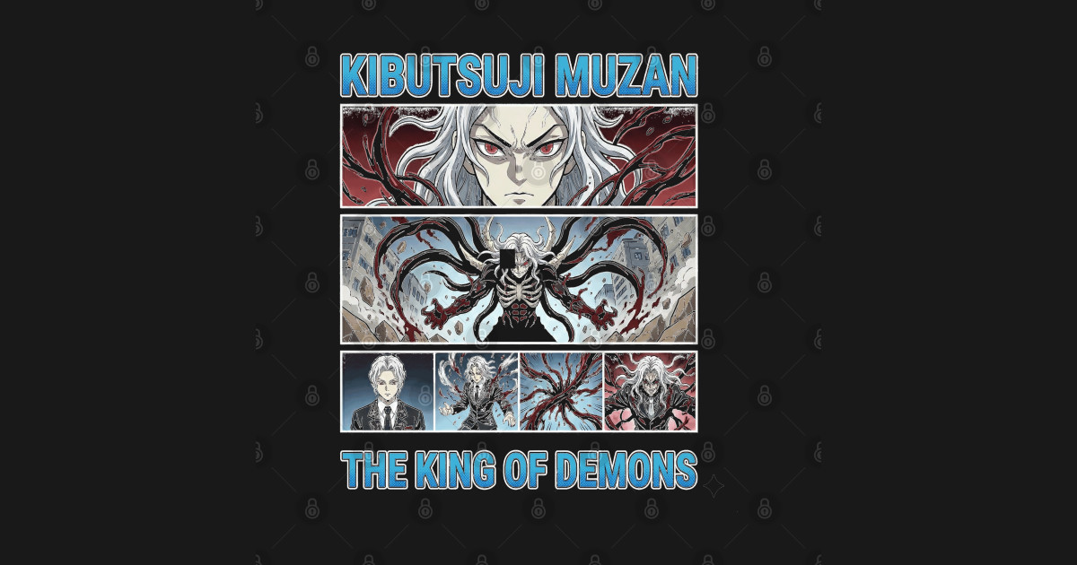 Kibutsuji Muzan King of Demons - Kibutsuji Muzan - T-Shirt | TeePublic