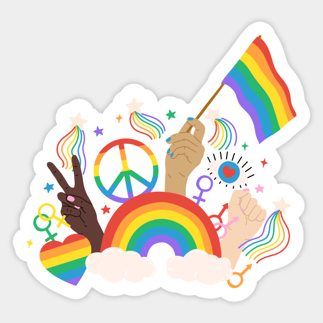 LGBTQ Pride - Pride - Sticker | TeePublic