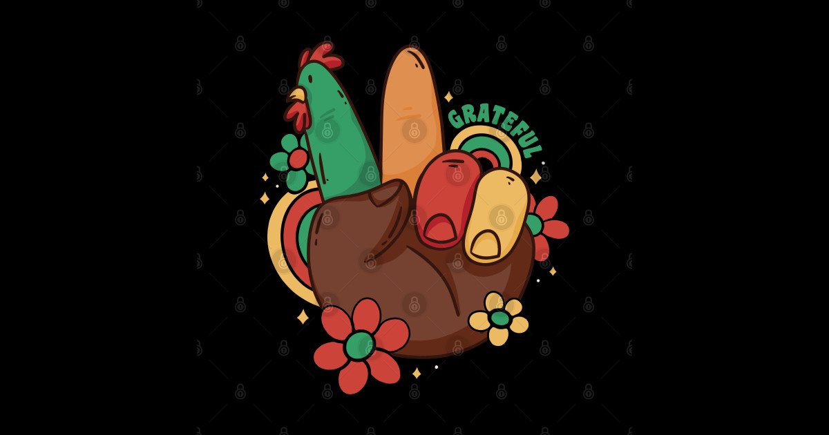 Turkey Peace Hand SIgn Groovy Hippie Thanksgiving - Peace Turkey ...