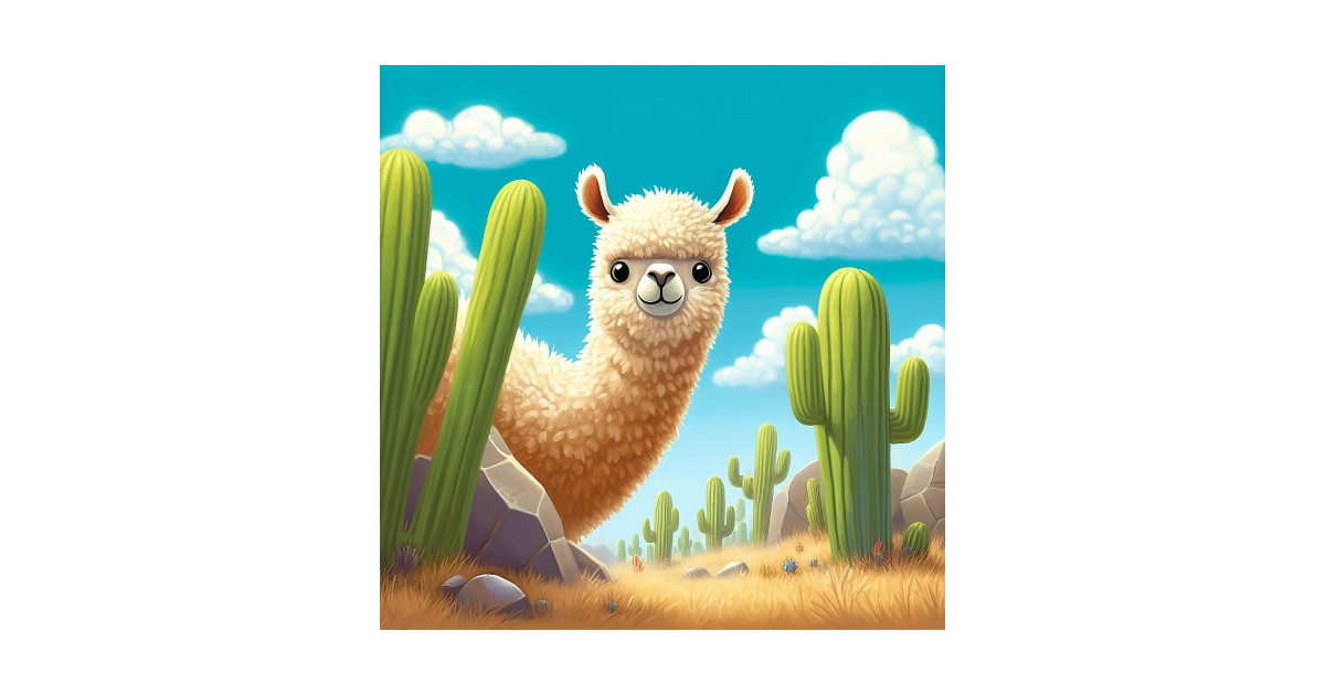 Cute Little Sneaky Llama - Sneaky Llama - T-Shirt | TeePublic