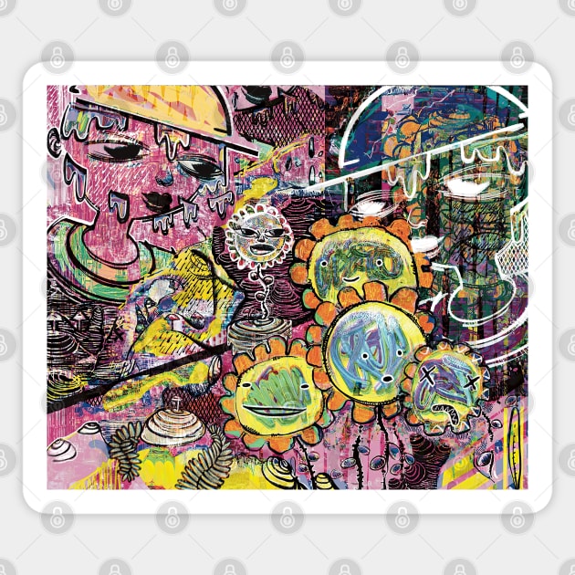 Pure Summer - Glitchcore - Sticker | TeePublic