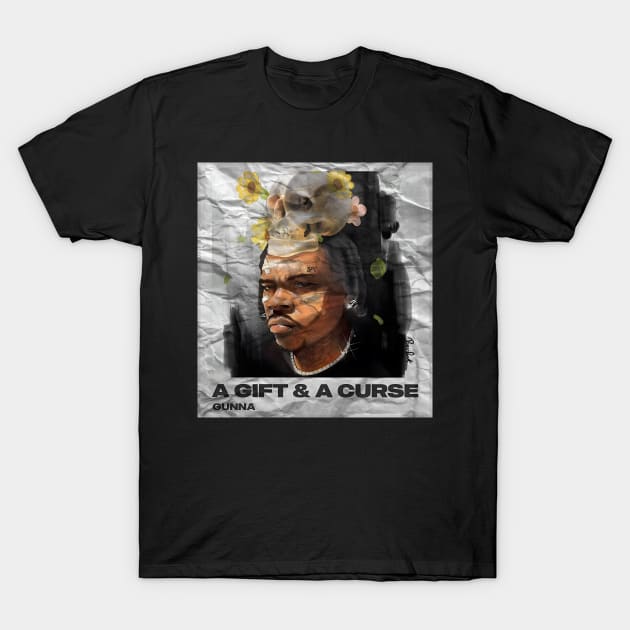 Album Cover Gunna // A Gift & a Curse - Gunna - T-Shirt | TeePublic