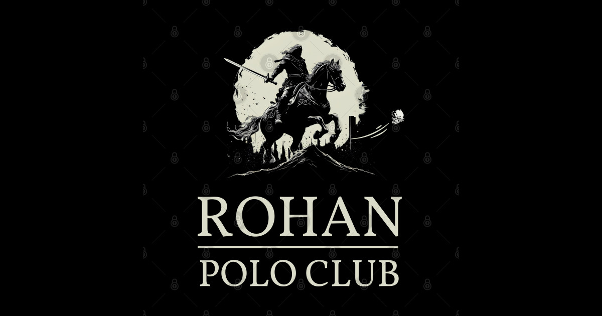 Rohan Polo Club - Fantasy Funny - Lord Of The Rings - Sticker | TeePublic