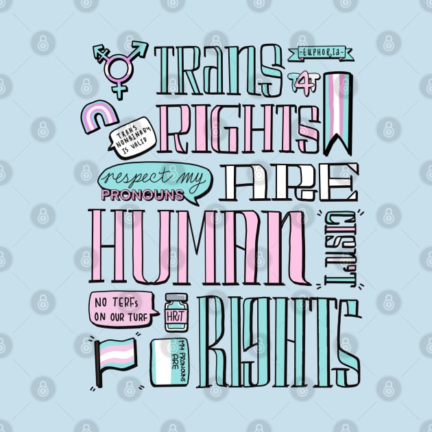 Trans rights are human rights - Trans Rights Are Human Rights - T-Shirt ...