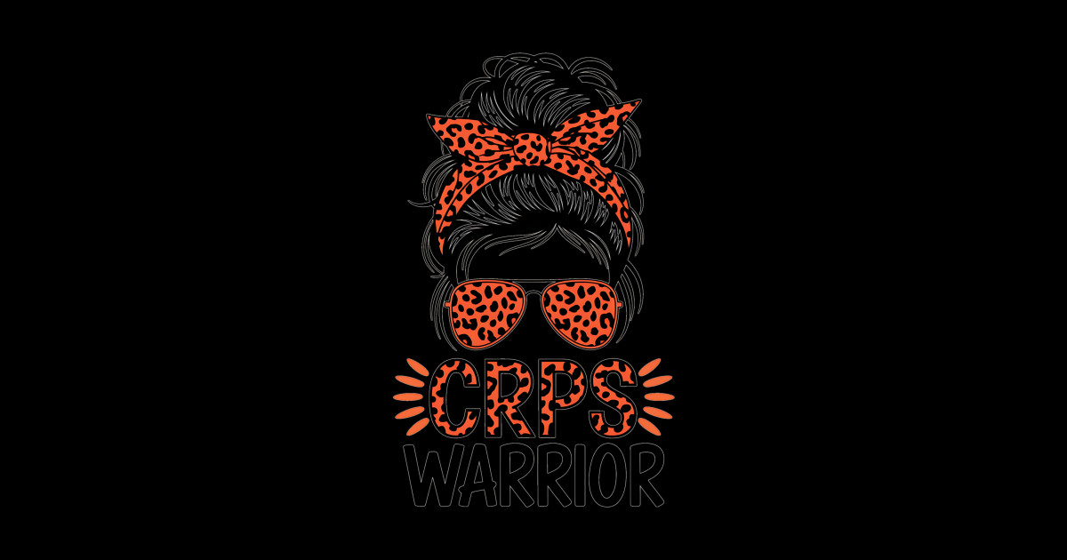 CRPS Awareness Messy Bun CRPS Warrior - Crps Awareness Messy Bun Crps ...