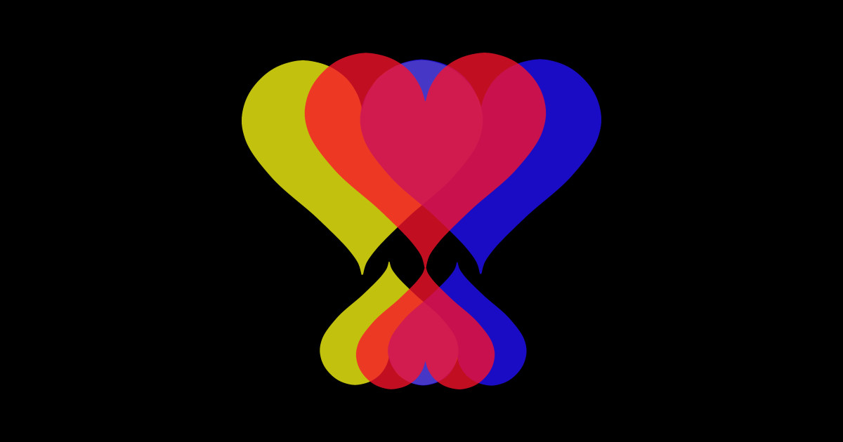 CMYK Heart - Heart - Sticker | TeePublic