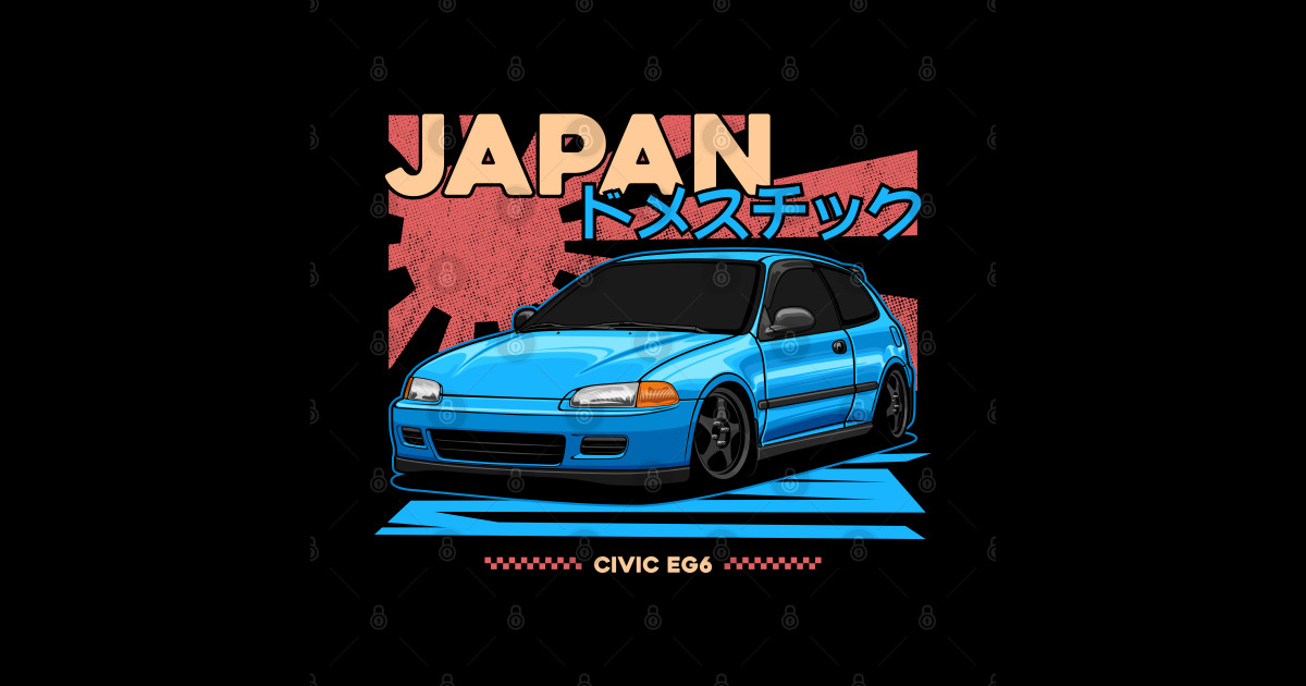 Civic EG6 - Honda Civic - Sticker | TeePublic