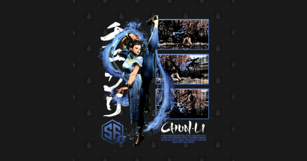 chun li - Chun Li - T-Shirt | TeePublic