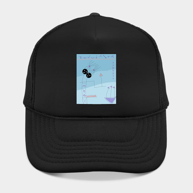 Kids Caught in Symbols Stick Figure - Stick Figure - Hat | TeePublic