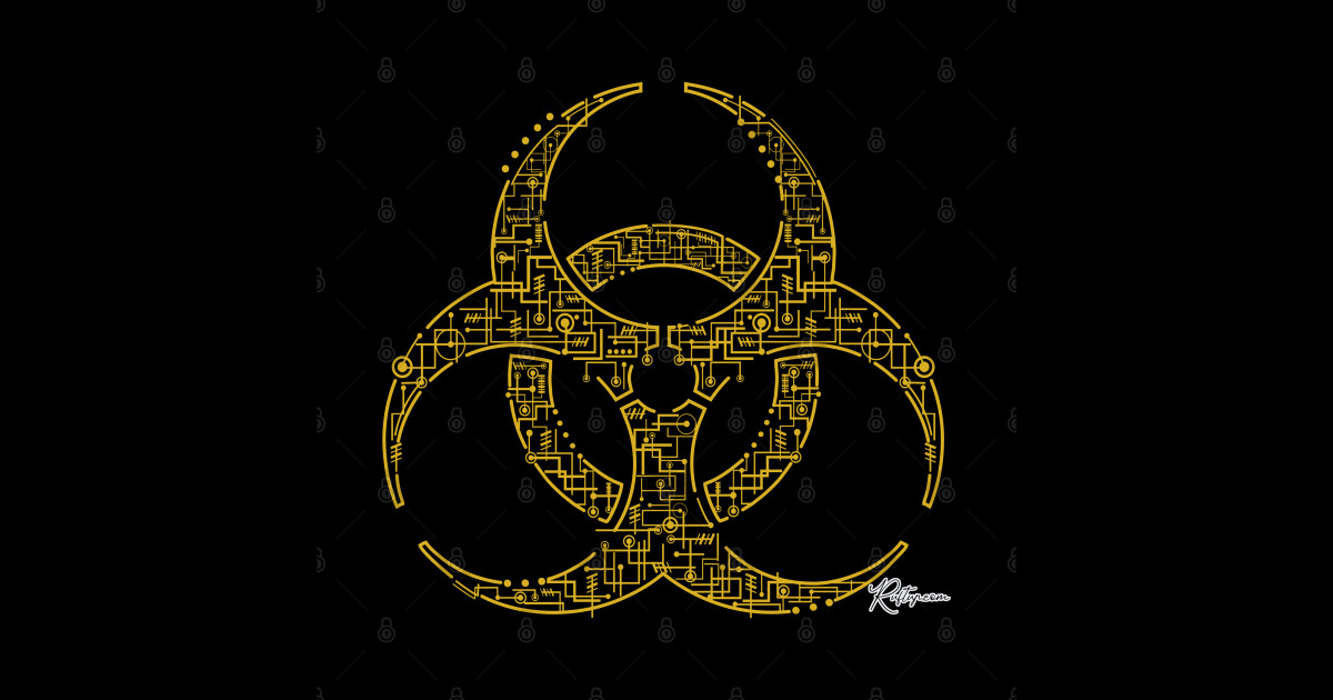 Technology Untamed: Biohazard Bypass Hack - Hacker - Sticker | TeePublic