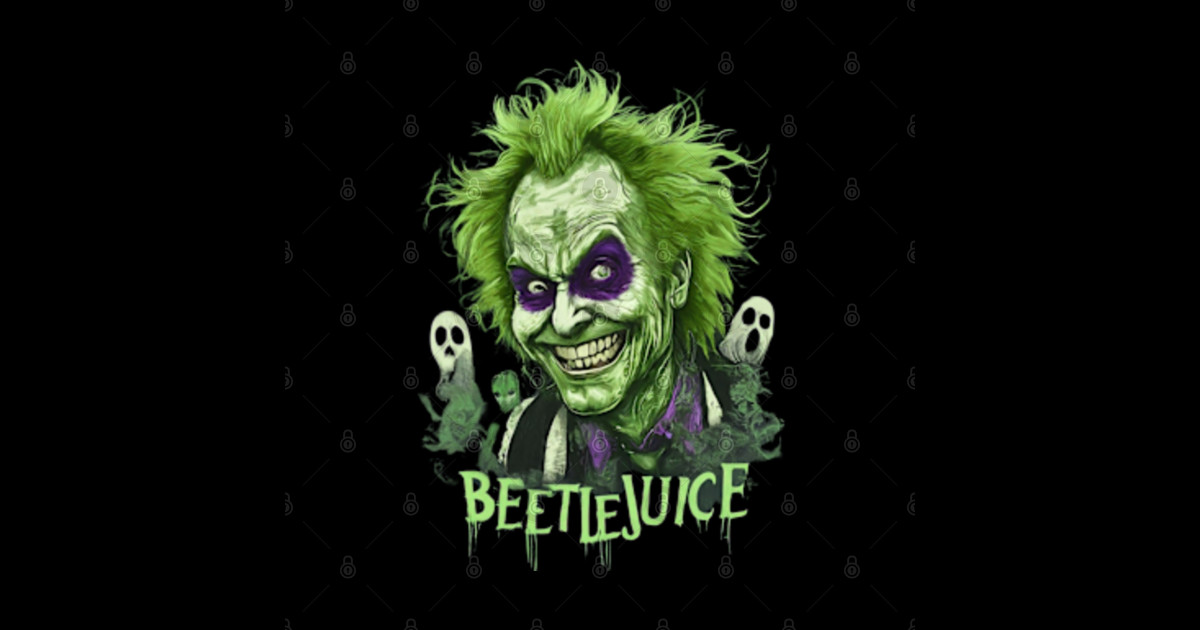 Beetlejuice with Boo! - Beetlejuice - Sticker | TeePublic