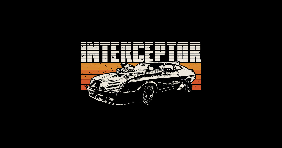 Vintage interceptor - Mad Max Car - Sticker | TeePublic