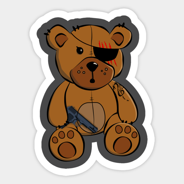 Bad Teddy Bear - Bear - Sticker | TeePublic