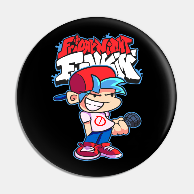 FNF KIDS!! - Friday Night Funkin - Pin | TeePublic
