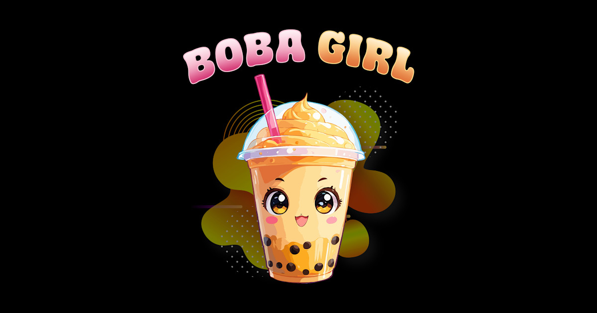 Boba Girl I Asian Anime Bubble Tea - Bubble Tea - Posters and Art ...