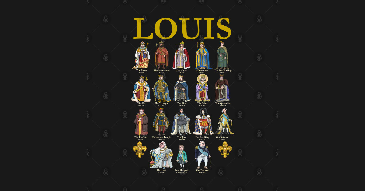 Louis of France | By MacKayCartoons (Design One) - King Louis - T-Shirt ...