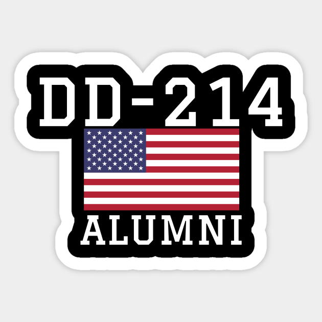 Patriotic DD-214 Alumni - Dd 214 Alumni - Sticker | TeePublic