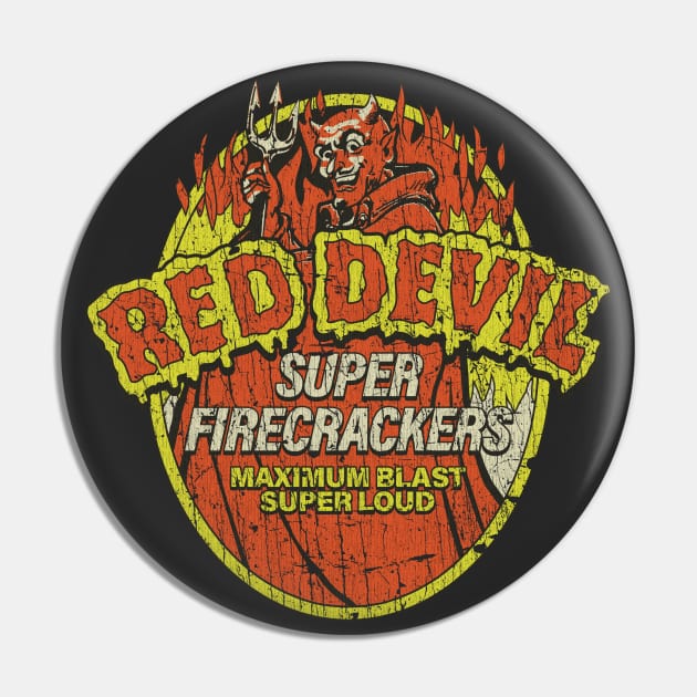 Red Devil Super Firecrackers 1948 - Fireworks - Pin | TeePublic