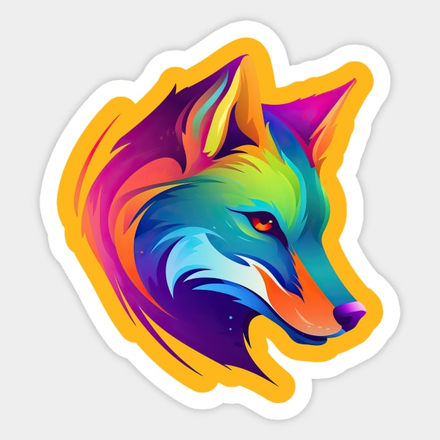Fox Spirit Animal - Fox - Sticker | TeePublic