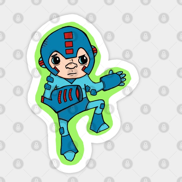 8-Bit Man - Videogames - Sticker | TeePublic