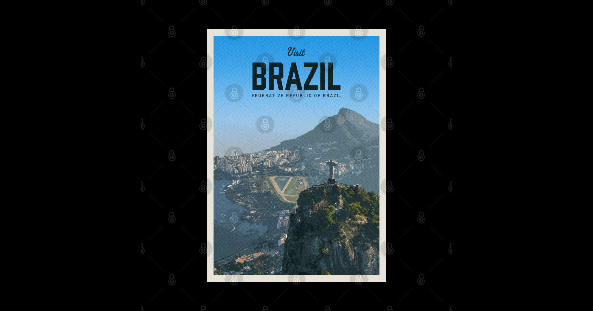 Visit Brazil - Brazil - Sticker | TeePublic