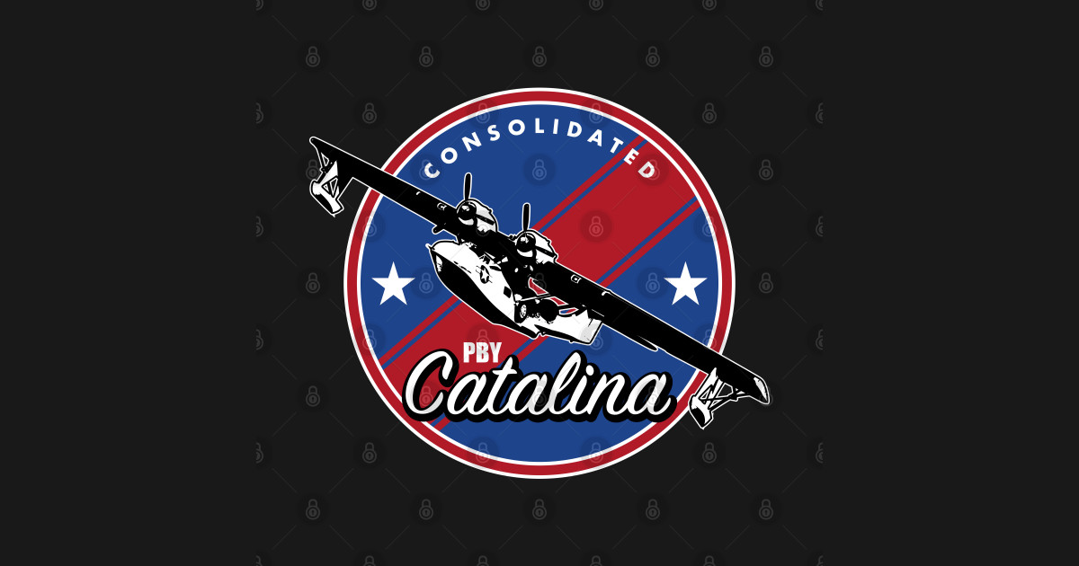 PBY Catalina (Front & Back Logo) - Pby Catalina Flying Boat - T-Shirt ...