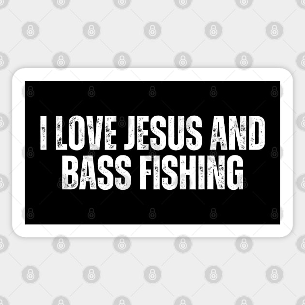 Jesus Bass Fish - Jesus Bass Fish - Sticker | TeePublic