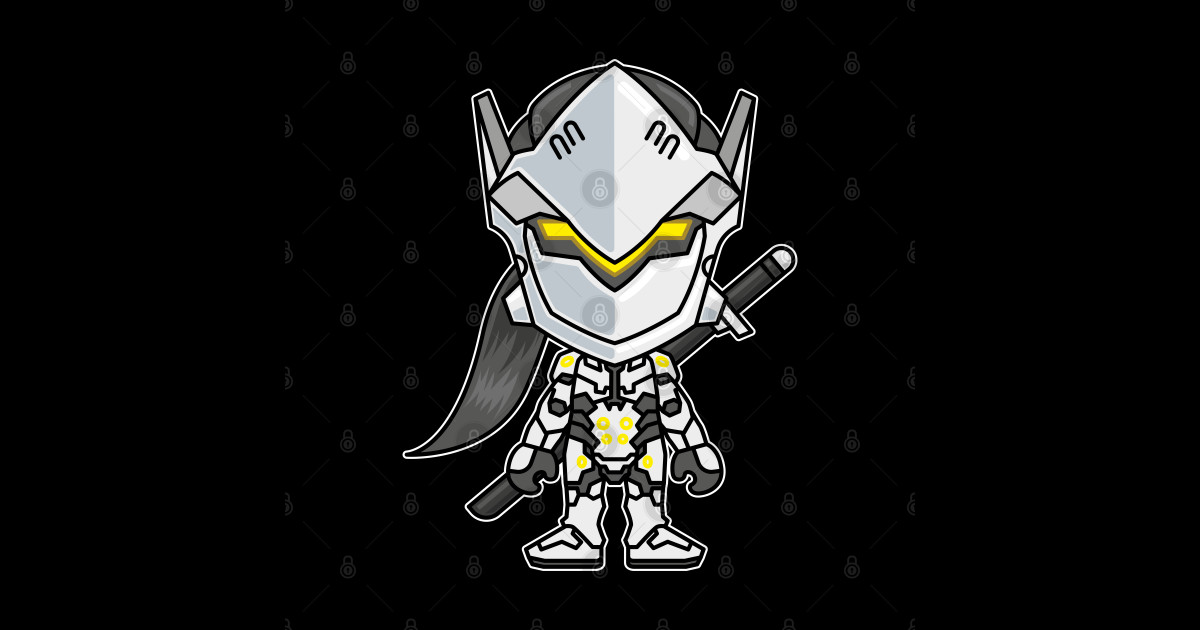Genji Chibi - Genji Overwatch - Sticker | TeePublic