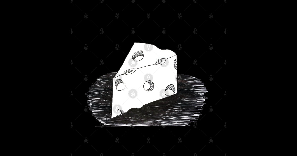 It ain't easy being cheesy - Inktober - Sticker | TeePublic