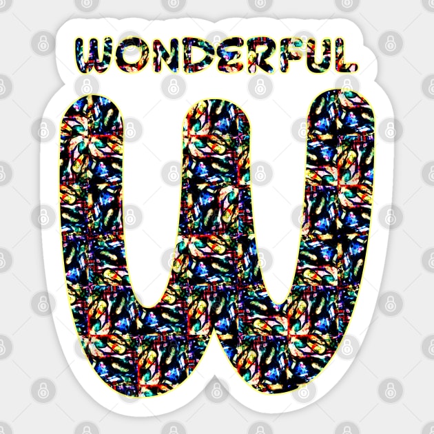 W - Abc - Sticker | TeePublic