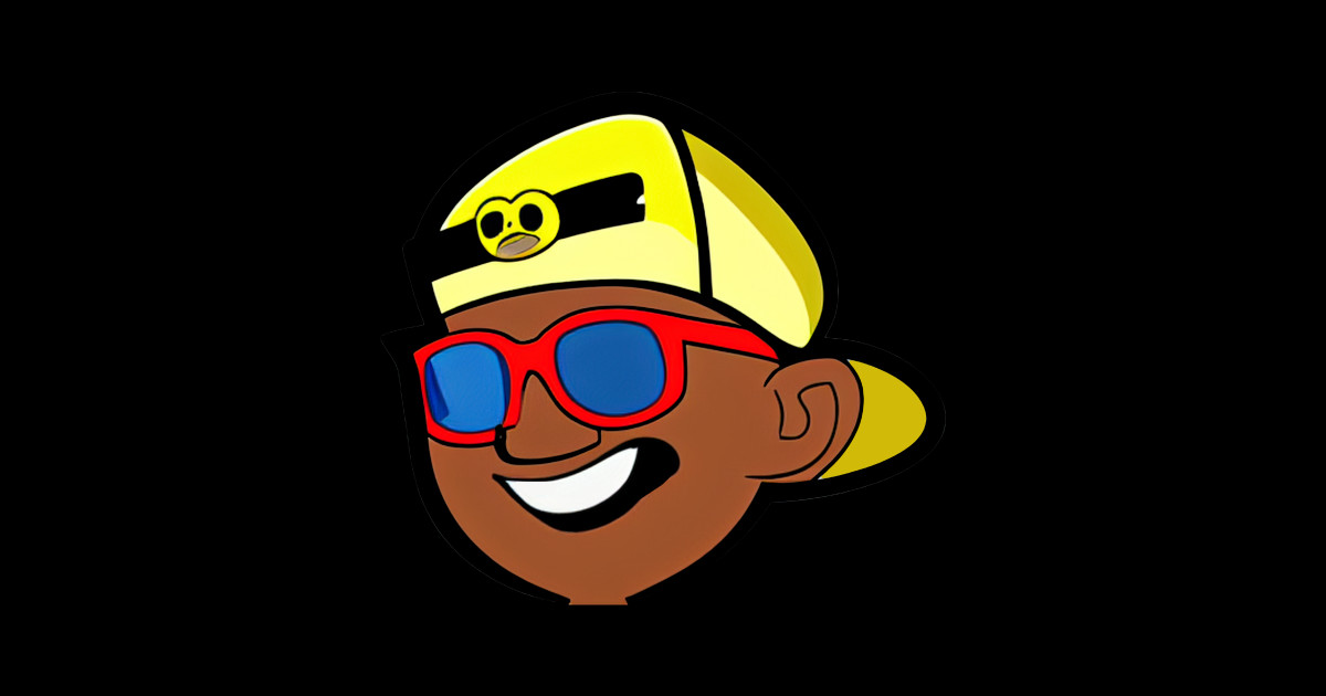 Cool Kid with Hat - H - Sticker | TeePublic