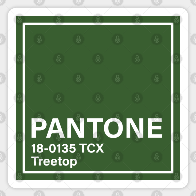 pantone 18-0135 TCX Treetop - Pantone Color - Sticker | TeePublic