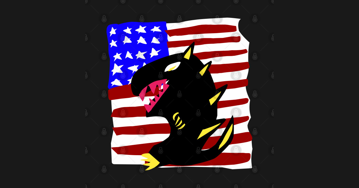 Godzilla flag - Godzilla - T-Shirt | TeePublic