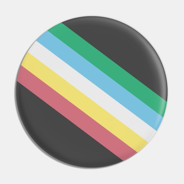 Disability Pride Flag - Disability Pride Flag - Pin | TeePublic