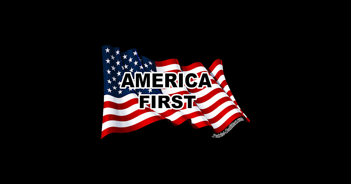 American Flag, America First - American Flag - Sticker | TeePublic