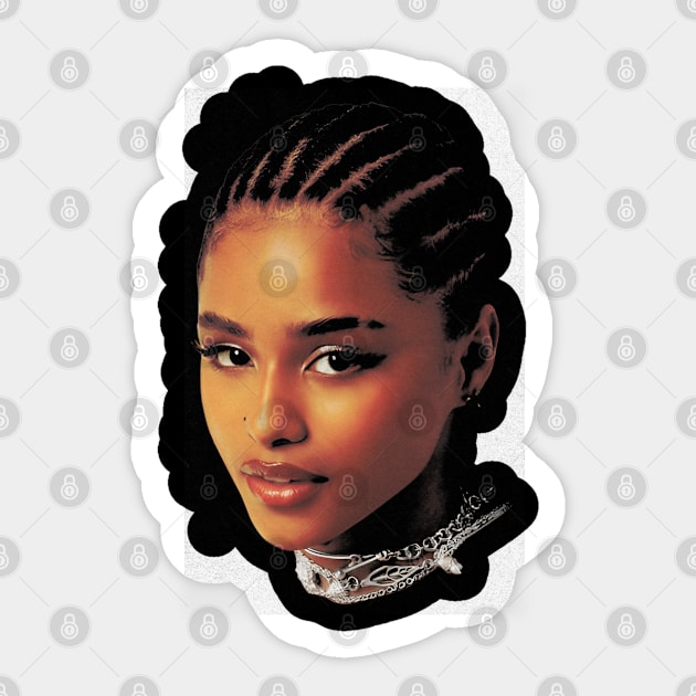 Tyla Big Face - Tyla - Sticker | TeePublic
