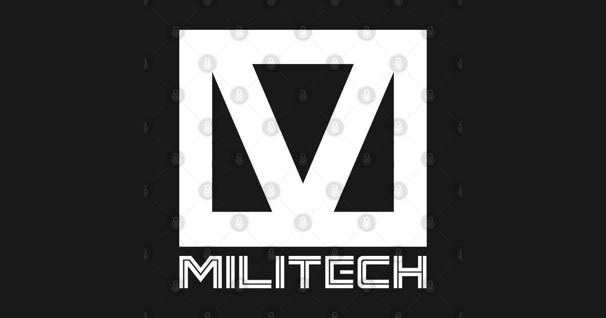 Cyberpunk Militech Logo - White - Cyberpunk - T-Shirt | TeePublic